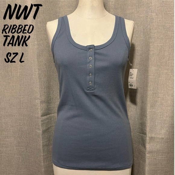 SO | Tops | Nwt So Brand The Favorite Henley Ribbed Tanksz Lpolycotton ...